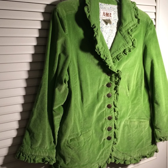 Amx | Jackets & Coats | Jacket 8 Amx Corduroy Lime Cute Spunky Jacket ...